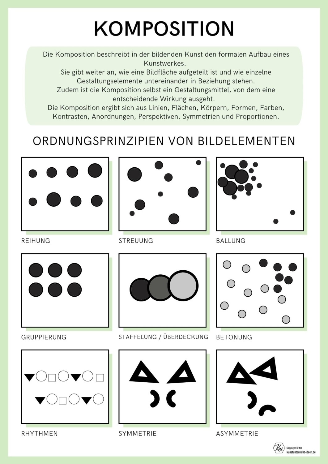 KUI • FREEBIES • Kostenlose Materialien für den Kunstunterricht